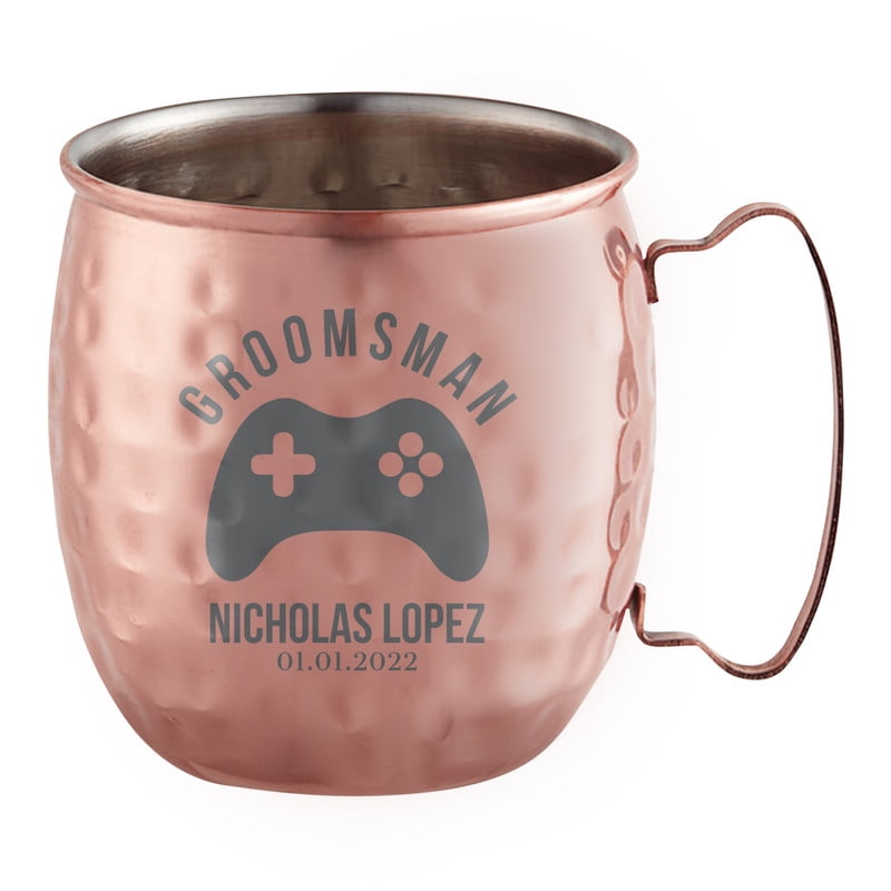 PERSONALIZED Ideal Custom Engraved Groomsmen Gift-Classic Round Rolled ...