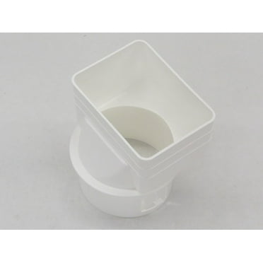 4x6x6 Universal Downspout to Drain Pipe Adapter, Black - Walmart.com