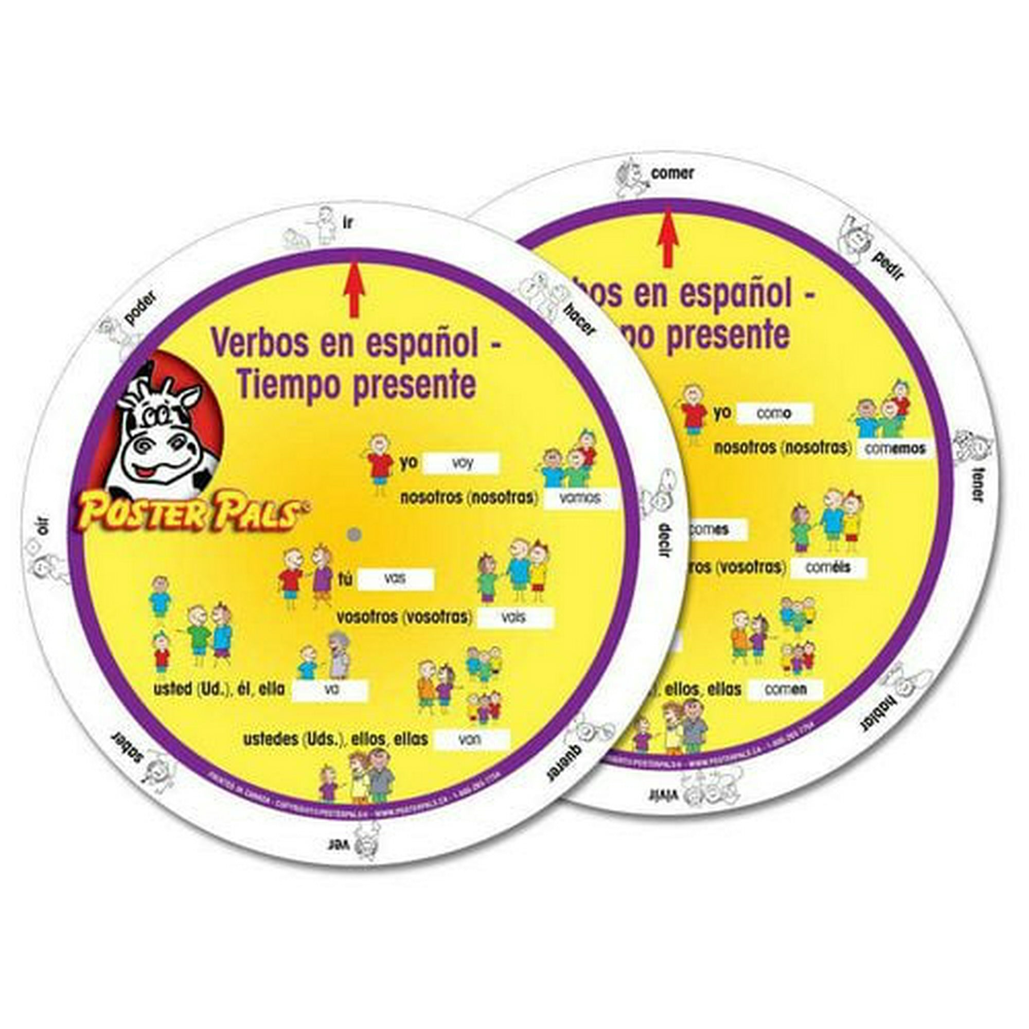 Click here for Poster Pals Spanish Verb Reference Wheel 6 In Diam... prices