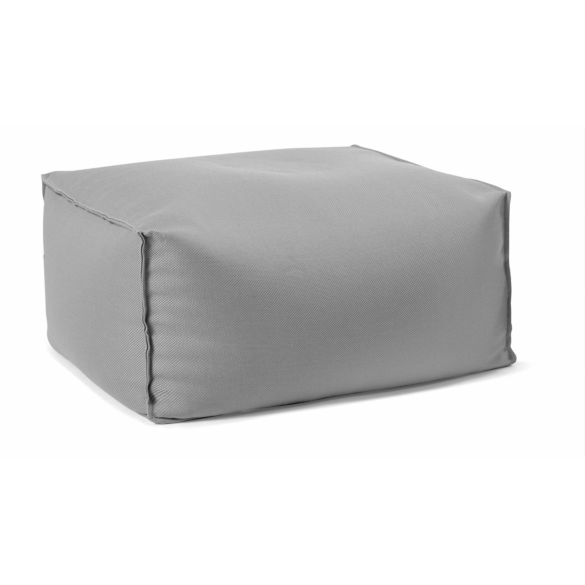 Click here for Gouchee Home Chamonix Outdoor/Indoor Silver Ottoma... prices