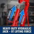 4400 lbs Portable Cherry Picker Hydraulic Shop Crane 2 Ton with ...