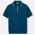 2026 European and American Summer New Men's Contrast Trim Polo Collar ...