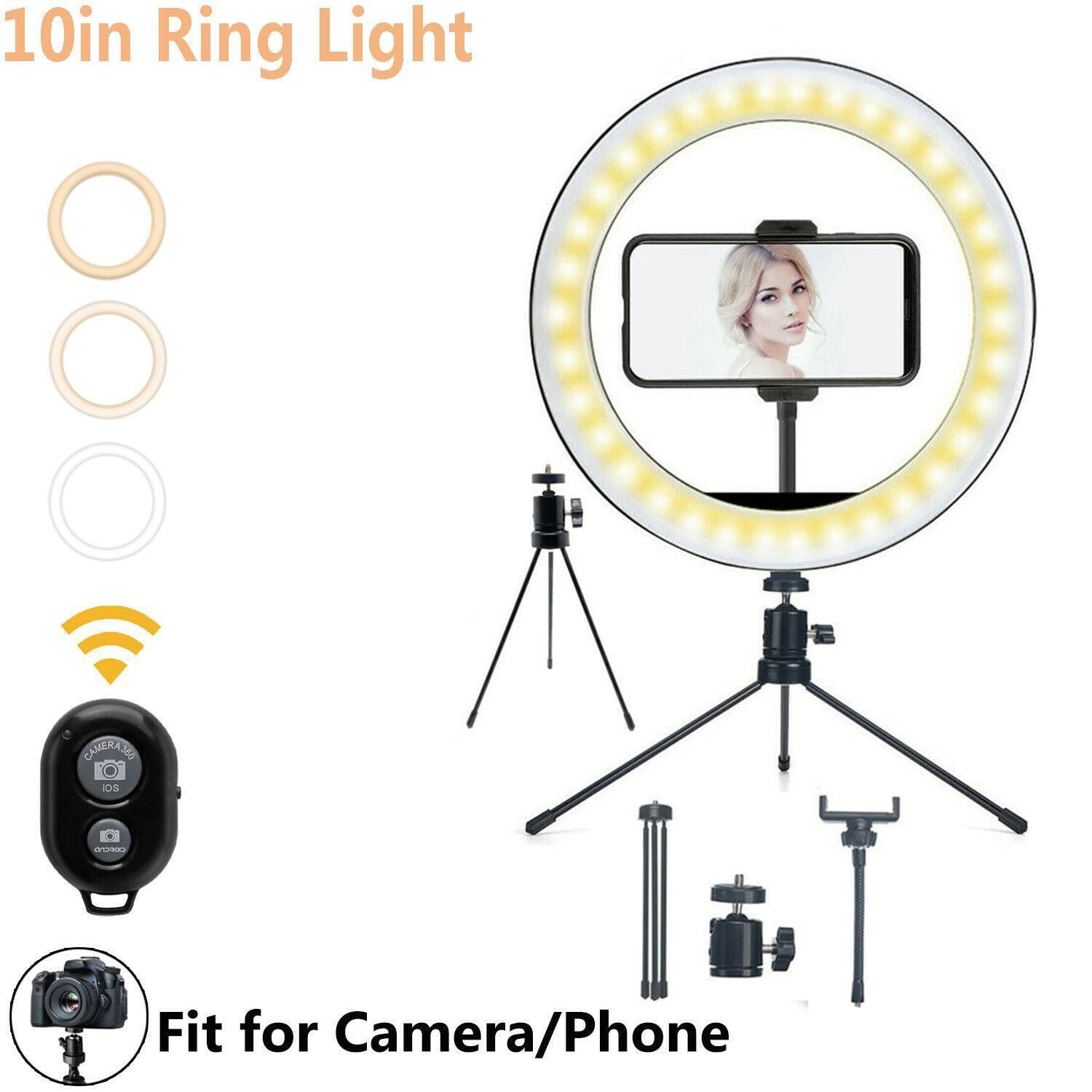 YouLoveIt Selfie Ring Light with Tripod Stand Dimmable RGB Ringlight ...