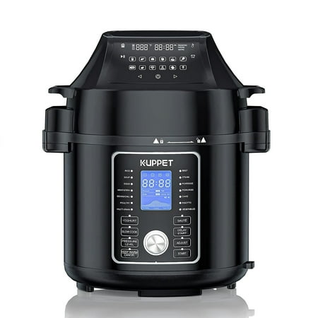 KUPPET 2 in 1 Electric Pressure Cooker with Air Fryer Lid, 17 Preset ...