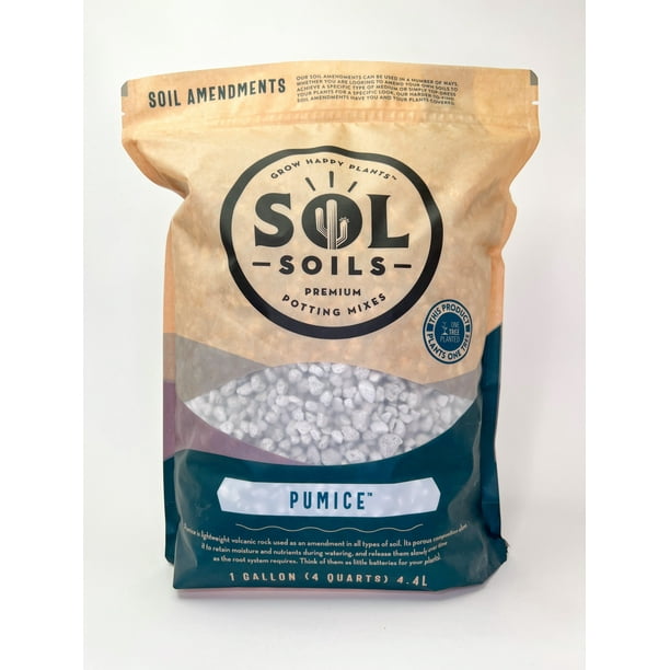Sol Soils Pumice - 1 Gallon (4 Quarts) Bag - Walmart.com