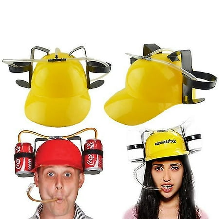Fairly Odd Novelties Beer Soda Guzzler Helmet Drinking Party Hat ...