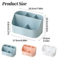 Acrylic Desktop Compartment Storage Box, Clear Stackable Makeup ...