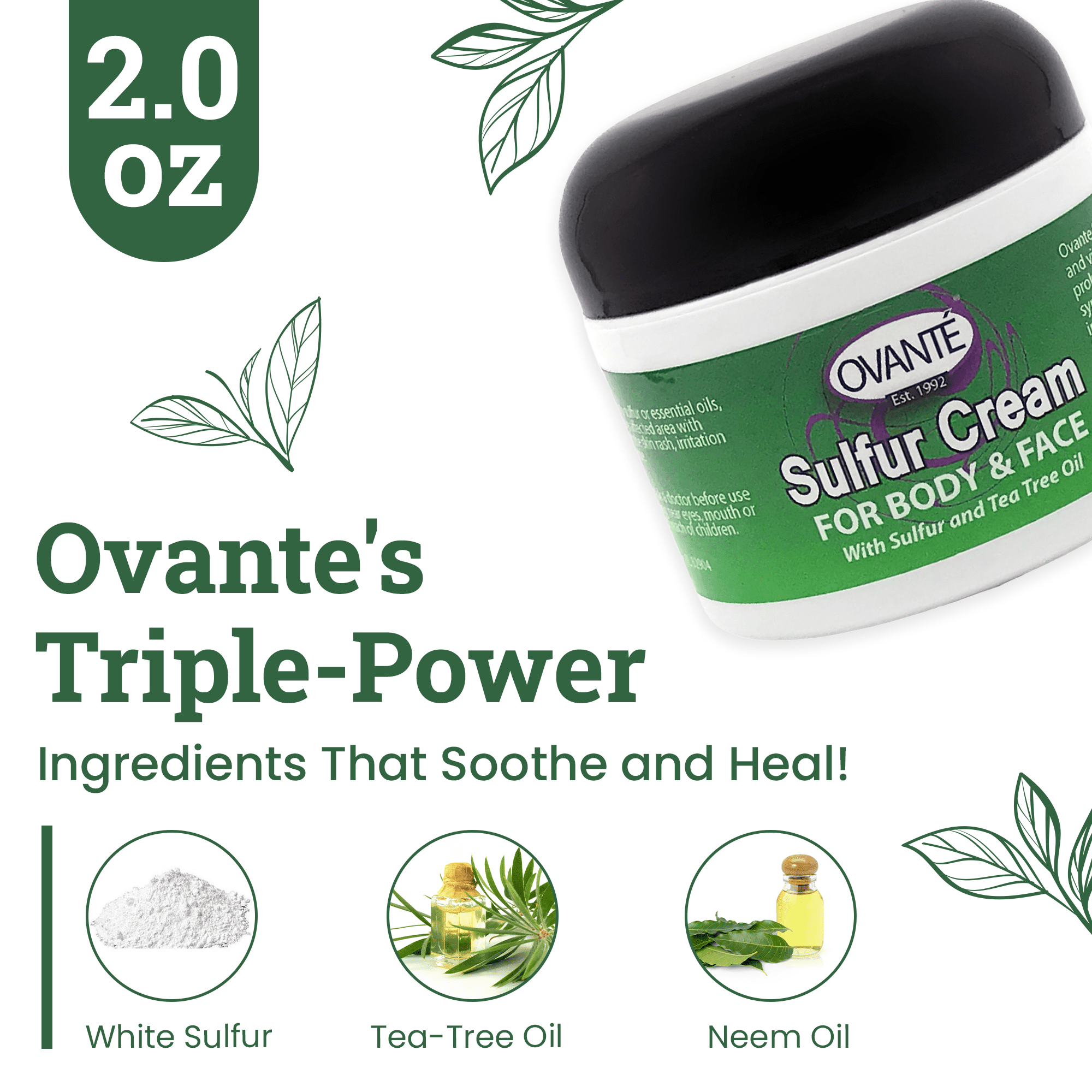 Sulfur Cream for Itchy Skin, Jock Itch, Athlete's Australia | Ubuy