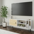 Ada Home Decor Furniture for TVs up to 53" 2 Tier White Oak Arven ...