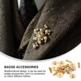 BESTYASH 30Pcs Golden Metal Pin Backs Replacement for DIY Enamel Pins ...