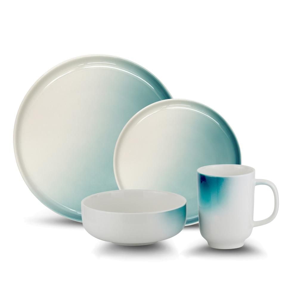 Click here for Brilliant Luster Green 16 Piece Dinnerware Set  Se... prices