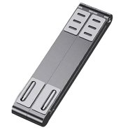 J JACKCUBE DESIGN Rustic Wood Dual Monitor Stand with Adjustable Angle ...