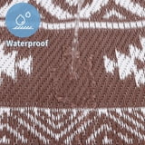 Yamaziot 6' Large Round Outdoor Rug, Polypropylene Reversible Mat for ...