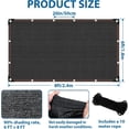 6 x 8 FT Shade Cloth -for Garden Plants, 90% Sunblock Shade Neting -for ...