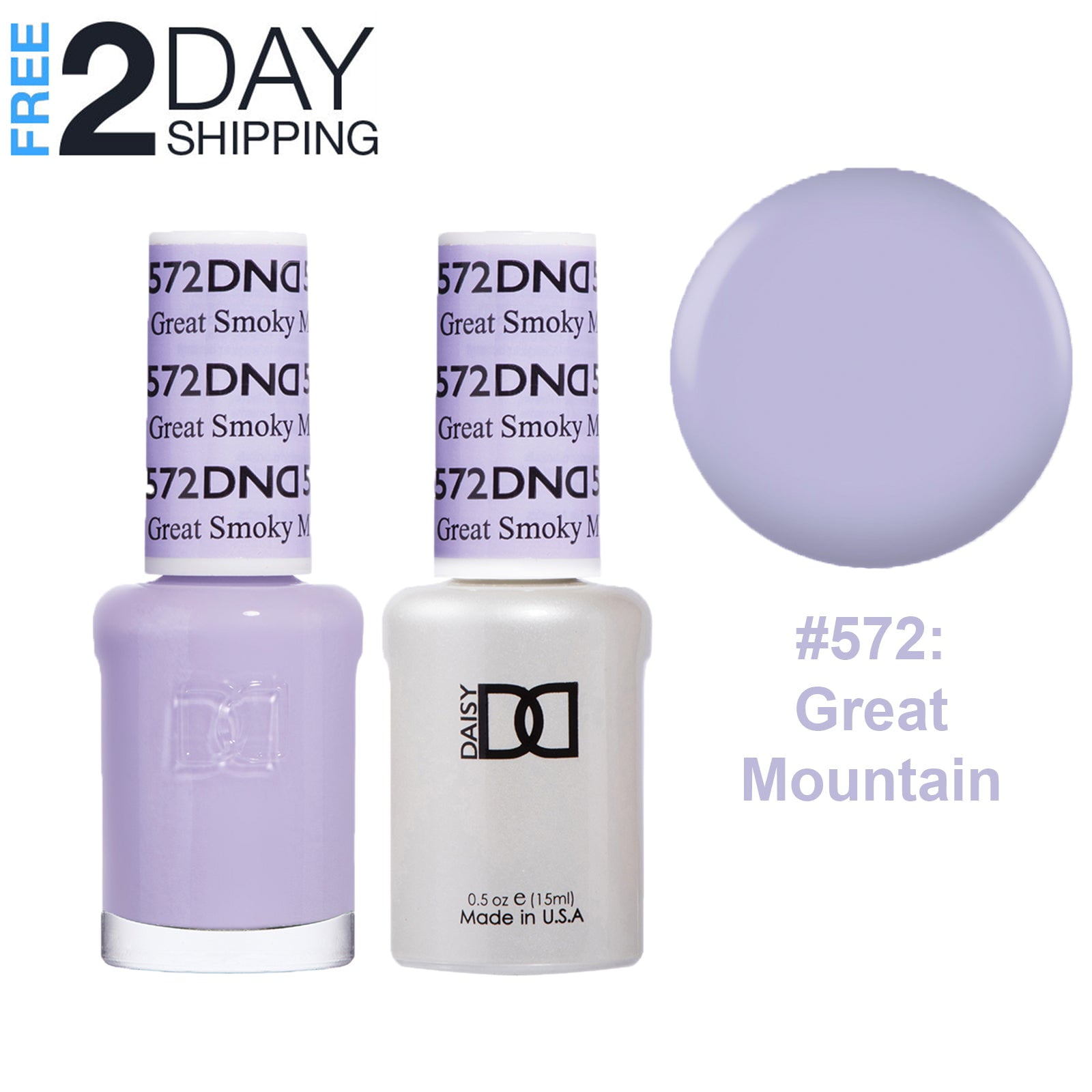 DND Gel Nail Polish & Nail Lacquer Set Soak Off Duo Set - #572 Great ...