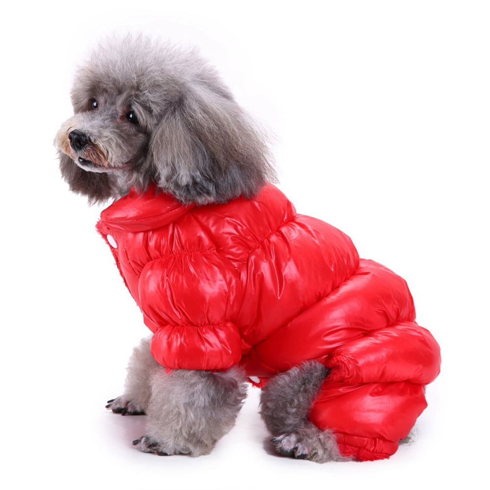 Small Dog Down Jacket Reflective Waterproof Dog Jacket Winter Warm ...