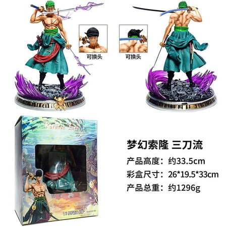 One Piece Anime Hand-made Dream Sauron Gk Statue Double-headed ...