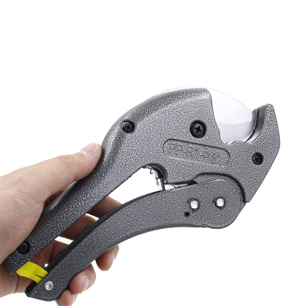 SagaSave Red Pipe Cutter with Locking Hook Ratchet Driven Cutting PVC ...