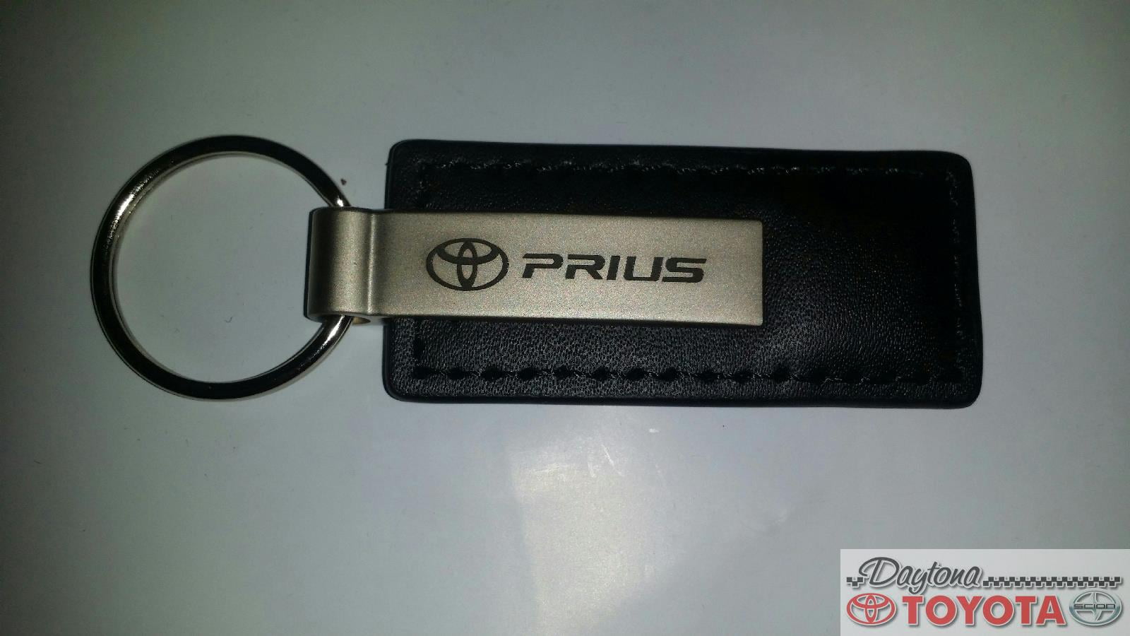 Stylish Black Leather Toyota Prius Laser Keychain with Logo - Walmart.com