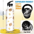 Bear Biscuits Sport Water Bottle for Kids Insulated with Straw for ...