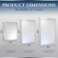 16x20 Austin Farmhouse Metal Framed Rounded Rectangle Recessed Bathroom ...
