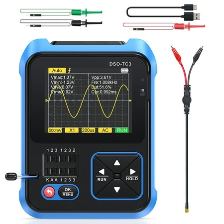 Digital Oscilloscope Rechargeable Transistor Tester with 2.4 Inch ...