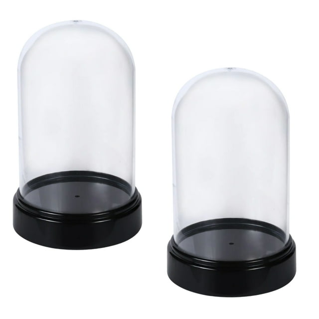 Plastic Display Case Bell Jar Set - DIY Decorative Centerpiece for ...