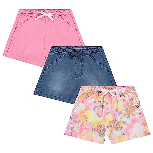 Btween's 3-Pack Multicolor Lightweight Woven Shorts for Girls | Cotton ...