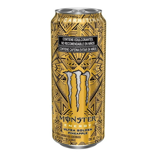Bebida energética Monster energy ultra golden pineapple 473ml | Walmart ...