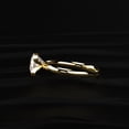 1.00CT Princess Cut Lab Created Diamond 14K Yellow Gold Bezel Set ...