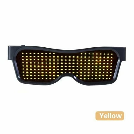LED Glasses Glowing Magic Glasses USB Rechargeable APP Control Party ...