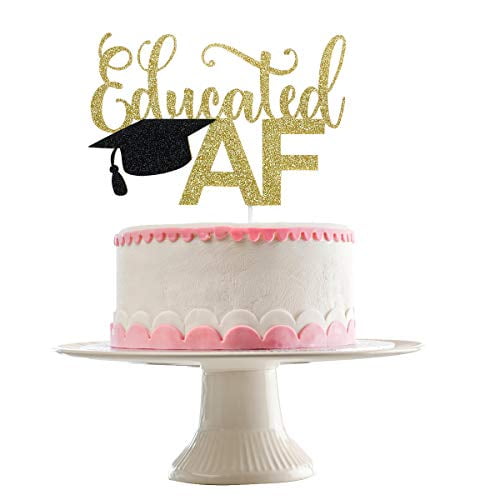 Buy Educated AF Cake Topper Gold Glitter- Graduation Cake Topper 2022 ... Buy Educated AF Cake Topper Gold Glitter- Graduation Cake Topper 2022 ...