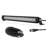 Nilight 22 Inch 120W Spot Flood Combo Led Light Bar 2PCS 4 Inch 18W ...