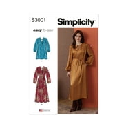 Simplicity Misses' Pleated Dress Sewing Pattern S9223 Size 6-8-10-12-14 ...
