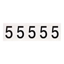 Brady Number Label,1-15in.H Character,Vinyl, PK5 9714-5 - Walmart.com