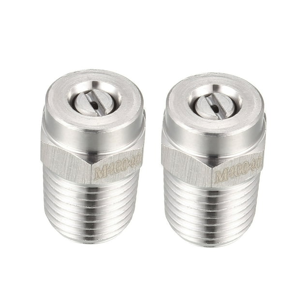 Pressure Washer Nozzle, 1/4 NPT Thread Spray Tip, 2 Pcs (40 Degree, 1 ... Pressure Washer Nozzle, 1/4 NPT Thread Spray Tip, 2 Pcs (40 Degree, 1 ...