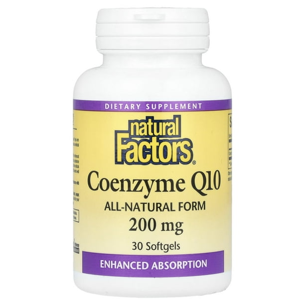 Coenzima Q10 200 mg Natural Factors | Walmart en línea
