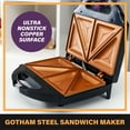 Gotham Steel Portable Double Electric Sandwich and Cheese Maker with ...
