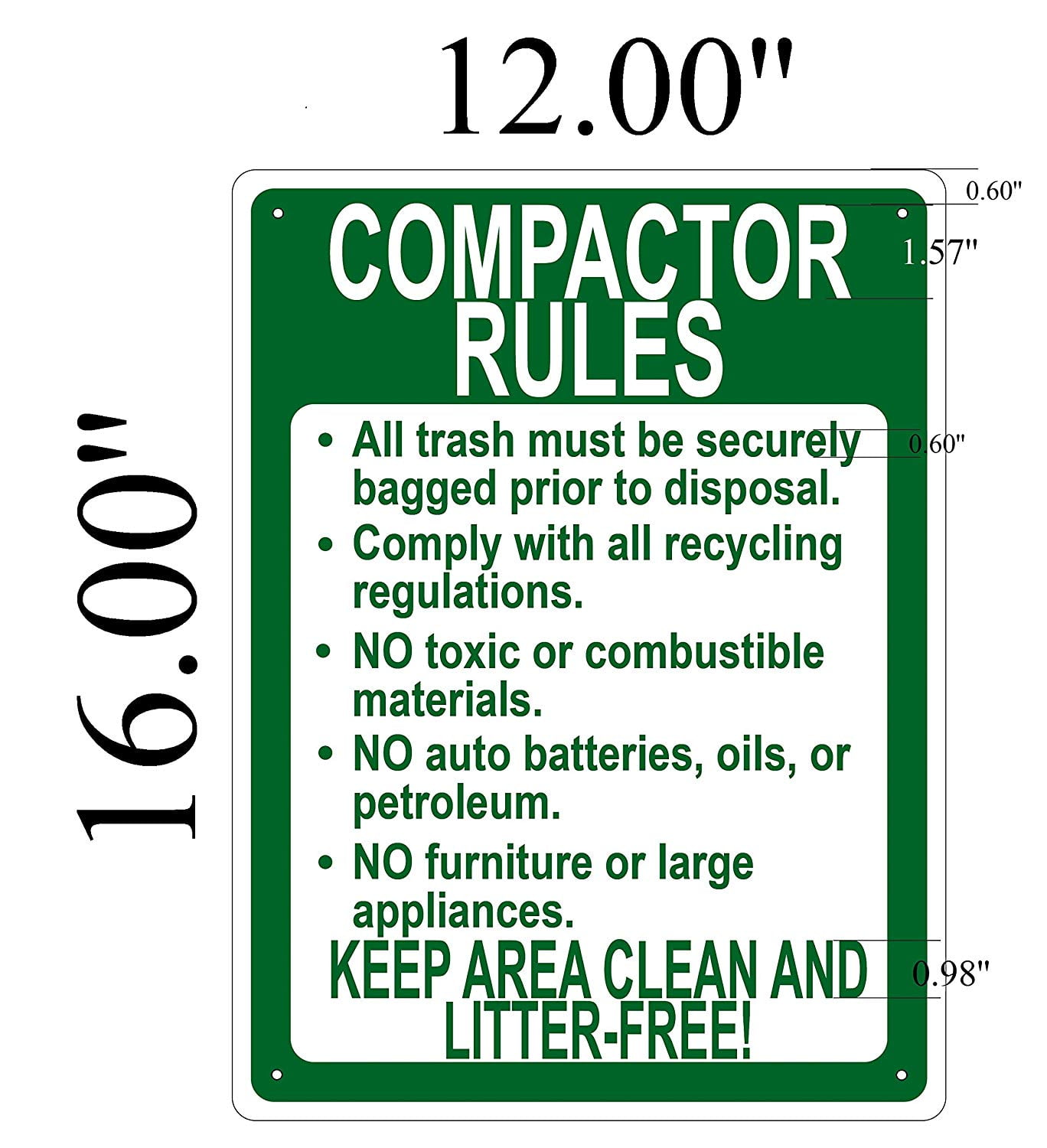 Rules And Regulations Signs
