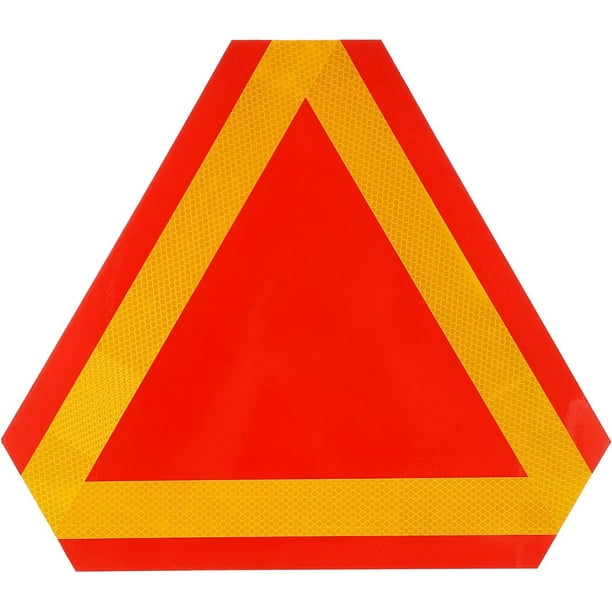 Veeki Vehicle Reflective Tailgate Sticker Car Signs Slow Moving Vehicle ...