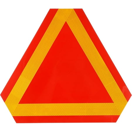 Veeki Vehicle Reflective Tailgate Sticker Car Signs Slow Moving Vehicle ...