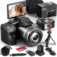 NBD 4K 48MP WiFi Vlogging Camera for YouTube with Webcam, Wide-Angle ...