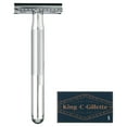 King C. Gillette Men's Double Edge Safety Razor with 5 Double Edge ...