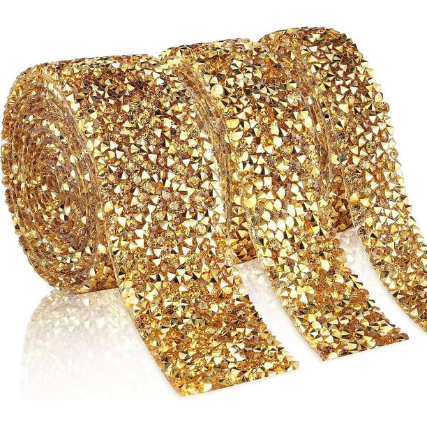 Rhinestone Crystal Ribbon 3 Yards Rhinestone Diamond Ribbon Roll Bling ...
