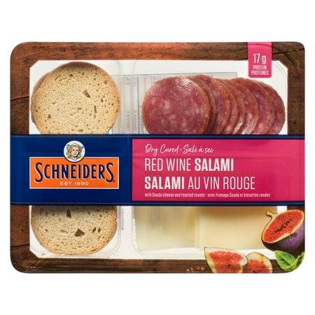 Schneiders Dry Cured Red Wine Salami Snack Kit | Walmart Canada
