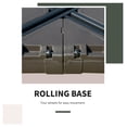 Cantilever Umbrella Base with Wheels - Heavy Duty Outdoor Patio Stand ...