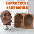 OAVQHLG3B Cake Mold Skull Mold Extra Large Silicone Skull Cake Mold ...