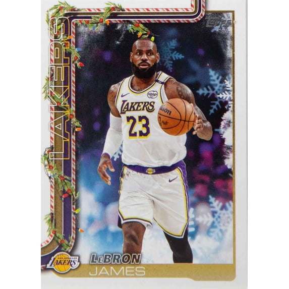 2025-26 Topps Holiday #H119 LeBron James Los Angeles Lakers NBA ...