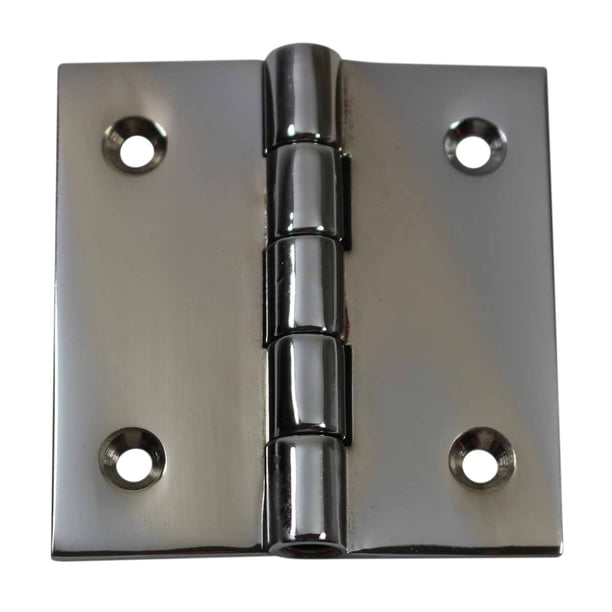 Renovators Supply Bright Chrome Plated Cabinet Door Square Hinge 2 in ...
