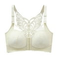 Bras for Women Front Closure Full Coverage Wireless Comfort Plus Size ...